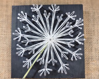 Dandelion String Art Bohemian Decor Handmade Wall Art - Etsy