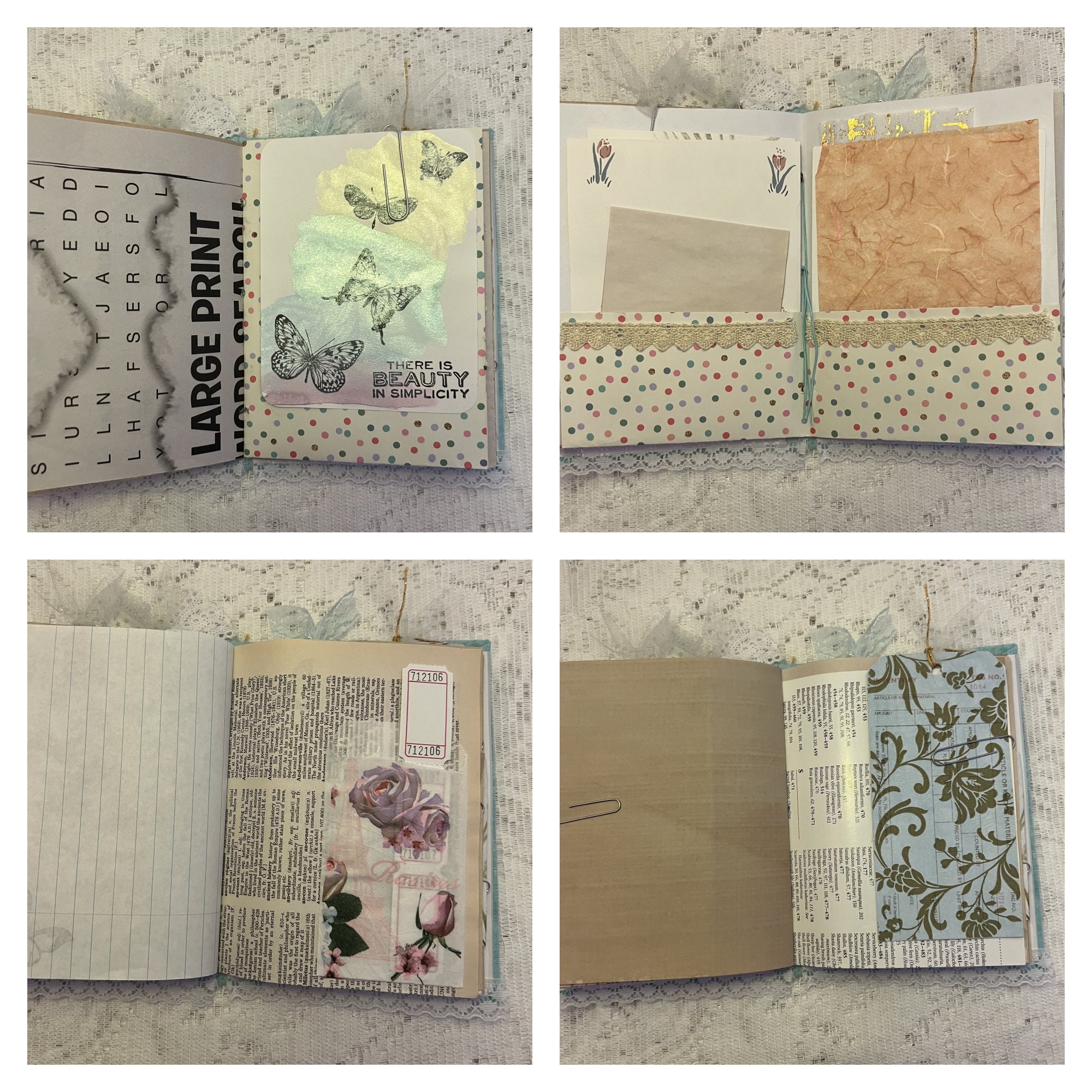 Handmade Journal, Summer Journal, Pastel Journal, Handmade Junk Journal ...