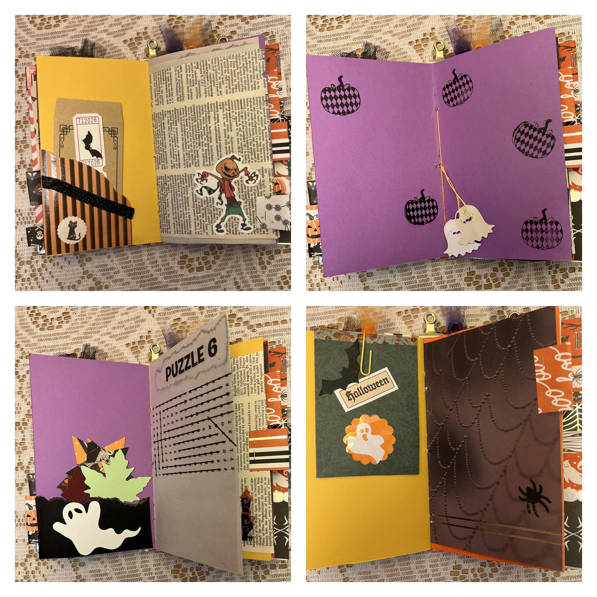 Halloween Journal Black Cat Travelers Notebook Style - Etsy