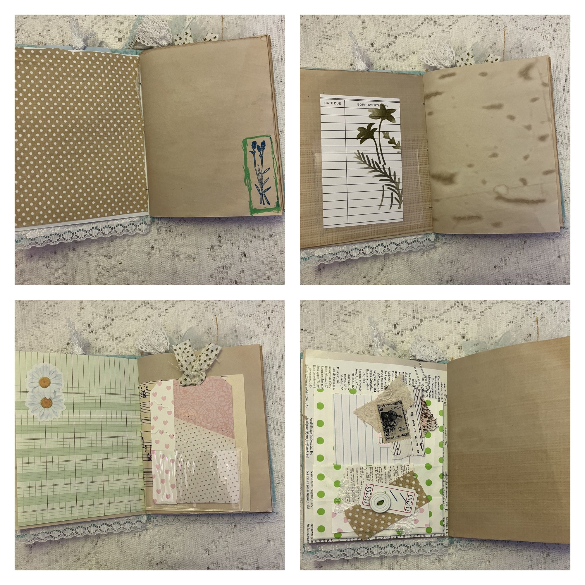 Handmade Journal, Summer Journal, Pastel Journal, Handmade Junk Journal ...