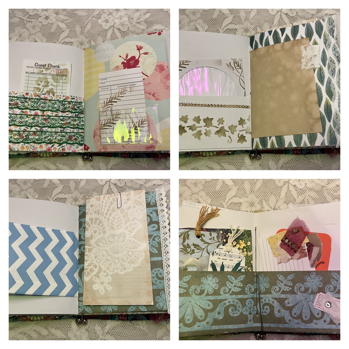 OOAK Handmade Boho Style Journal, Decorated Journal, Junk Journal - Etsy