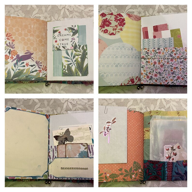 OOAK Handmade Boho Style Journal, Decorated Journal, Junk Journal - Etsy