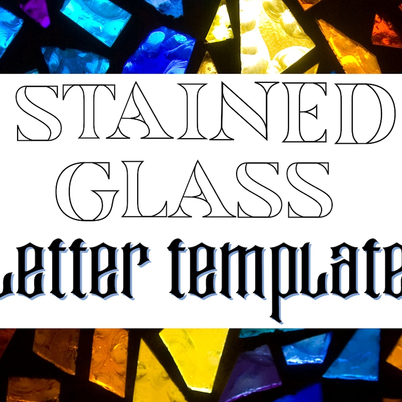 Stained Glass Letters - Etsy