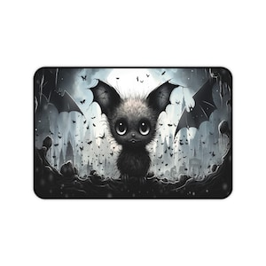 Kawaii Collection, Cute Bat Deskmat, Cute Desk Decor, Kawaii Mousepad ...