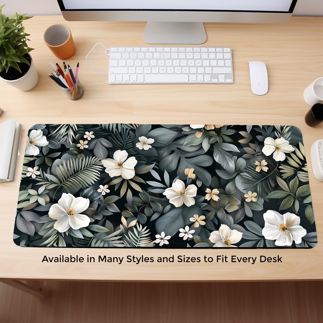 Cottagecore Mousepad, Cute Mouse Pad, Botanical Mousemat, Plant ...
