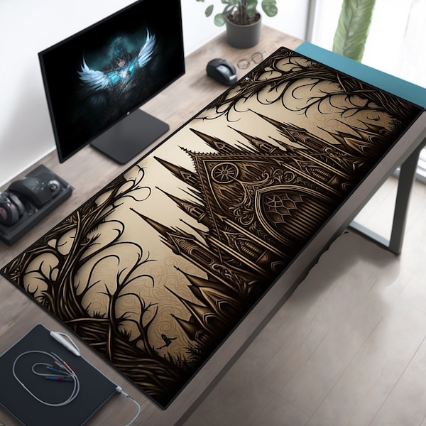 Gothic Mouse Pad Xl - Etsy
