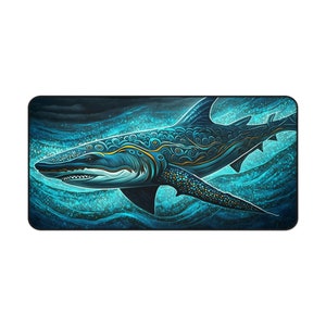 Shark Desk Mat: Ocean Gaming Mouse Pad - XXL Track Pad - Etsy