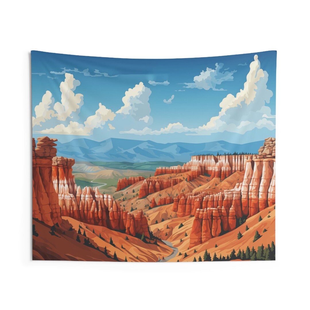 Bryce Canyon National Park Wall Tapestry, Canyon Tapestry, Western ...