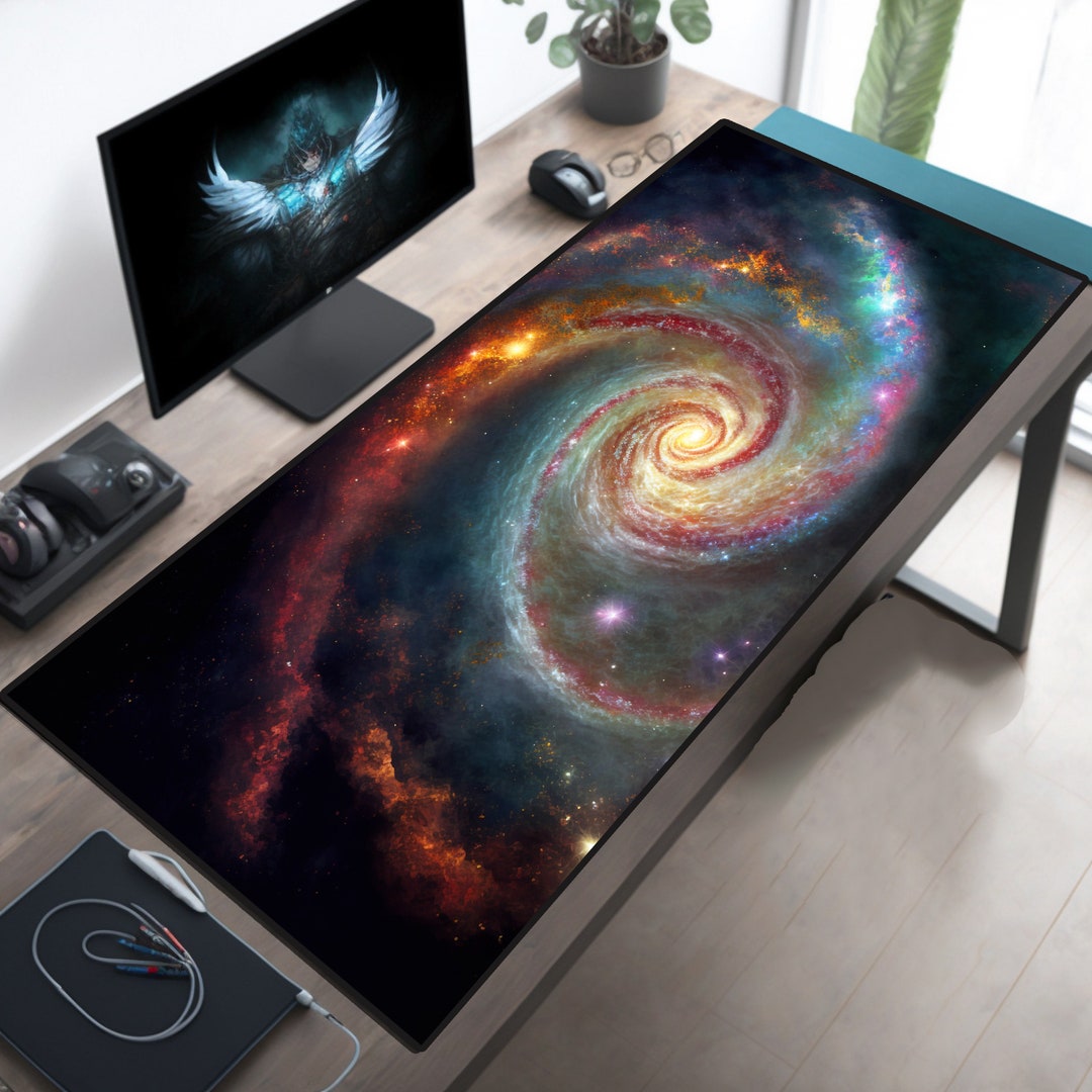 Deep Space Galaxy Gaming Mouse Pad Keyboard Pad Xl Desk Mat Custom ...