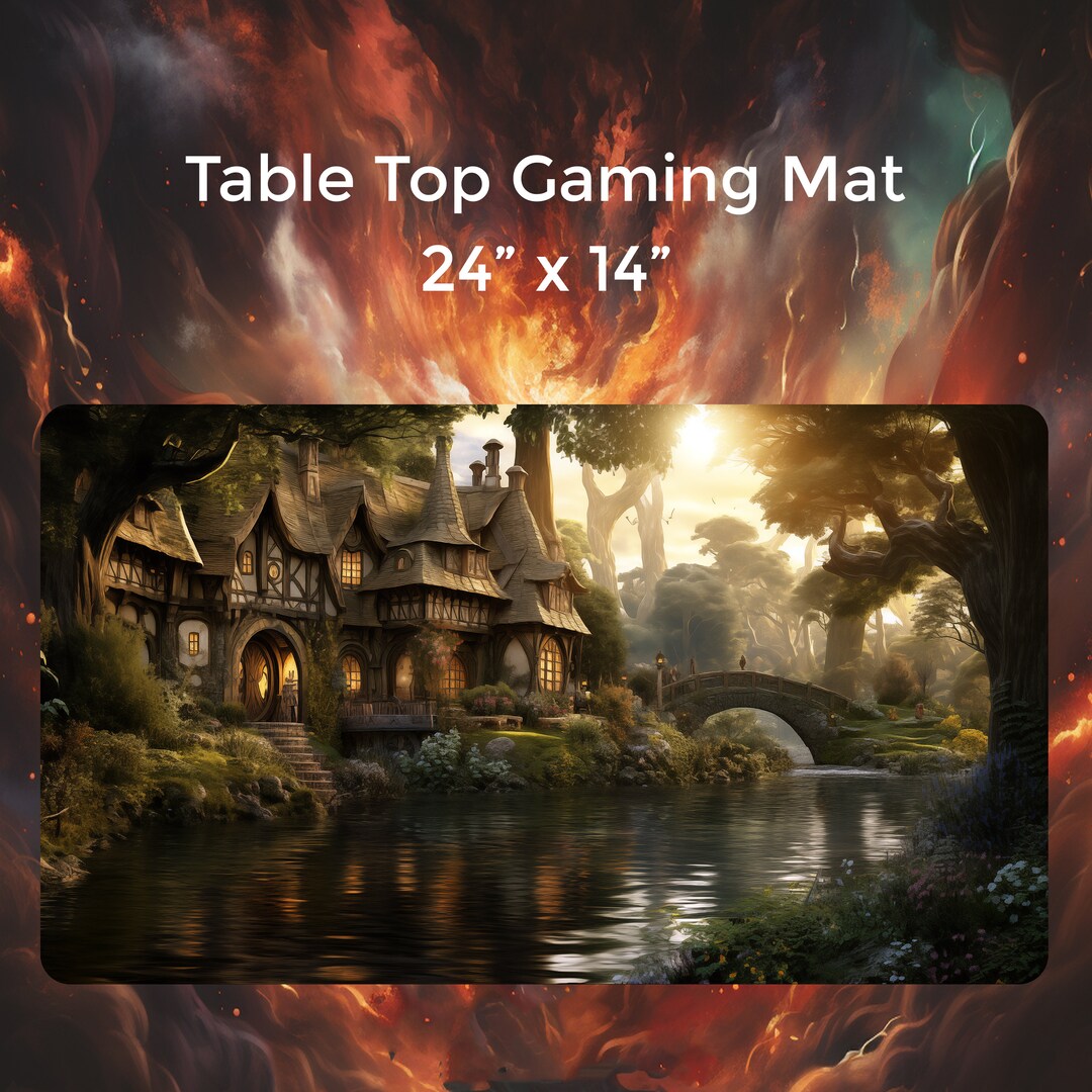 Fantasy Bookish Card Gaming Playmat, Table Top Gaming Play Mat ...