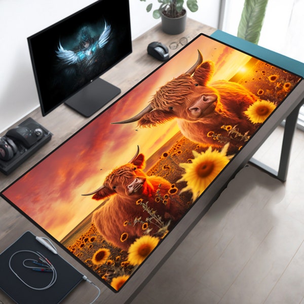 Highland Cow Mouse Pad Png - Etsy