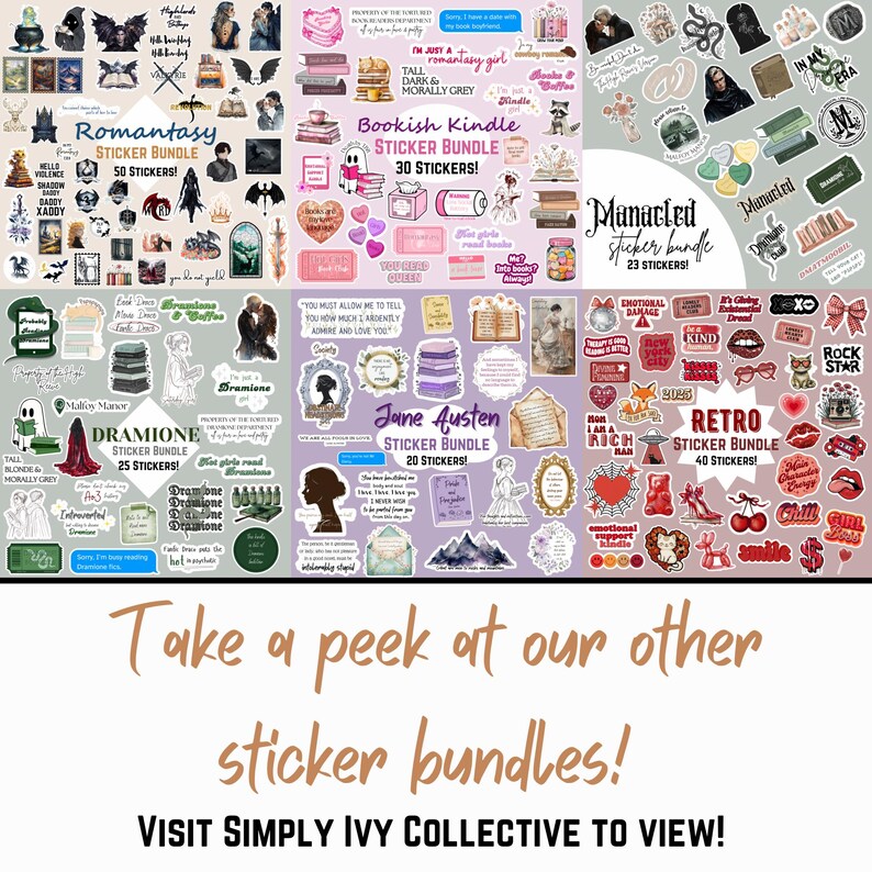 40 Retro Downtown Girl Sticker Bundle | Printable Sticker Pack ...