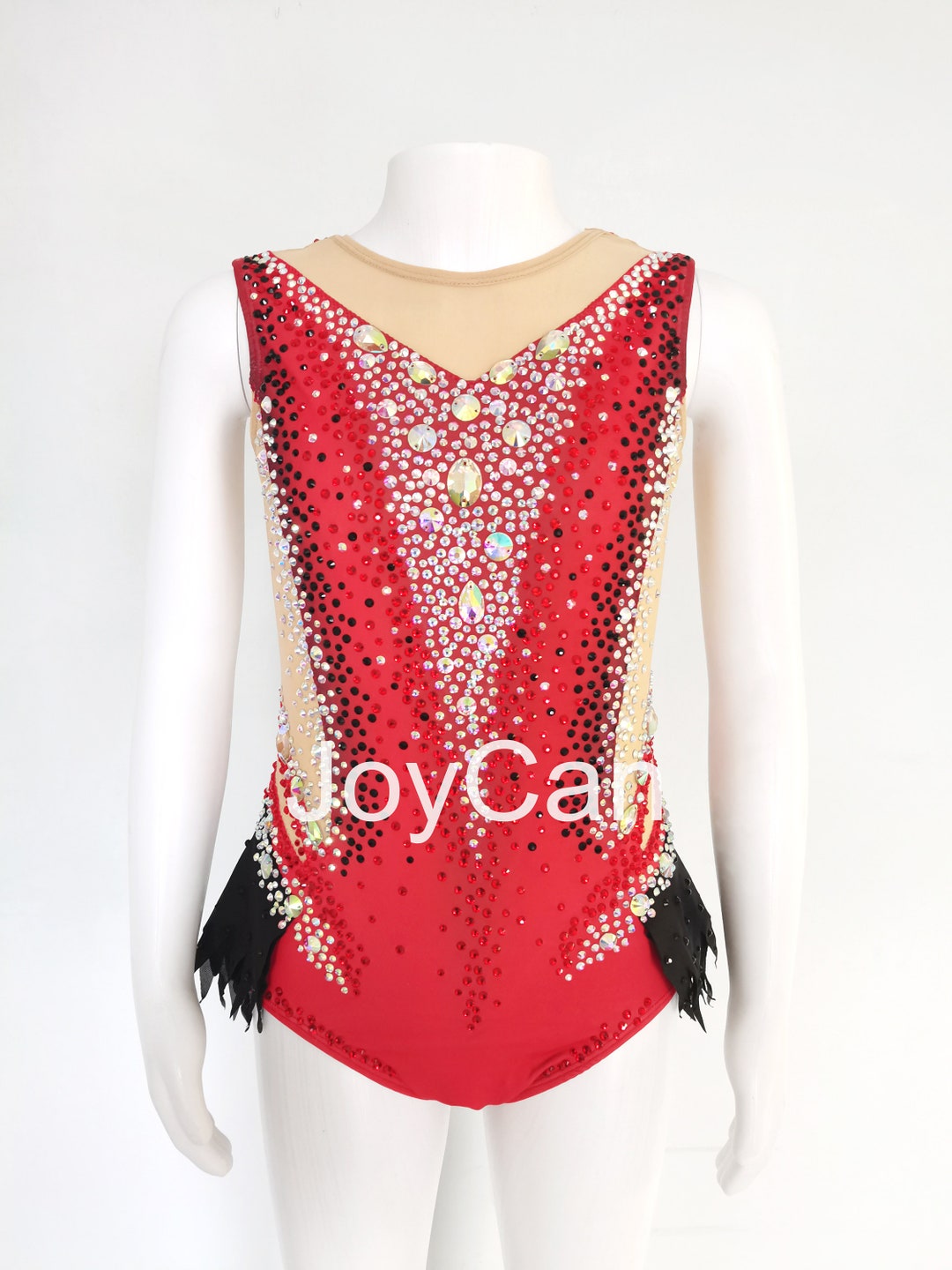 Joycan Rhythmic Gymnastics Leotards Girls Youth Red Stretchy Quality ...
