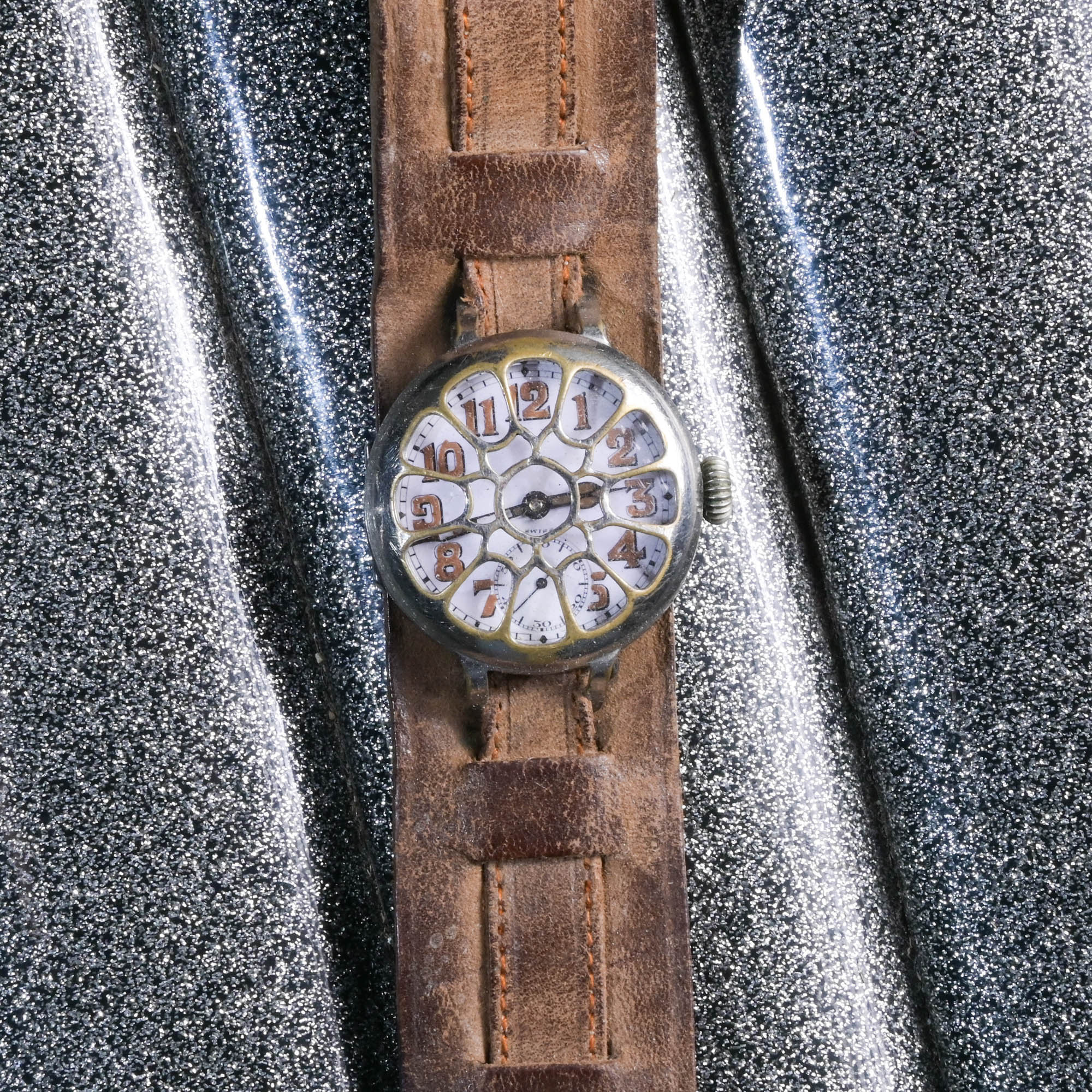 Tavannes CYMA WWI Trench Watch W/ Original Cuff Strap & Shrapnel Guard ...