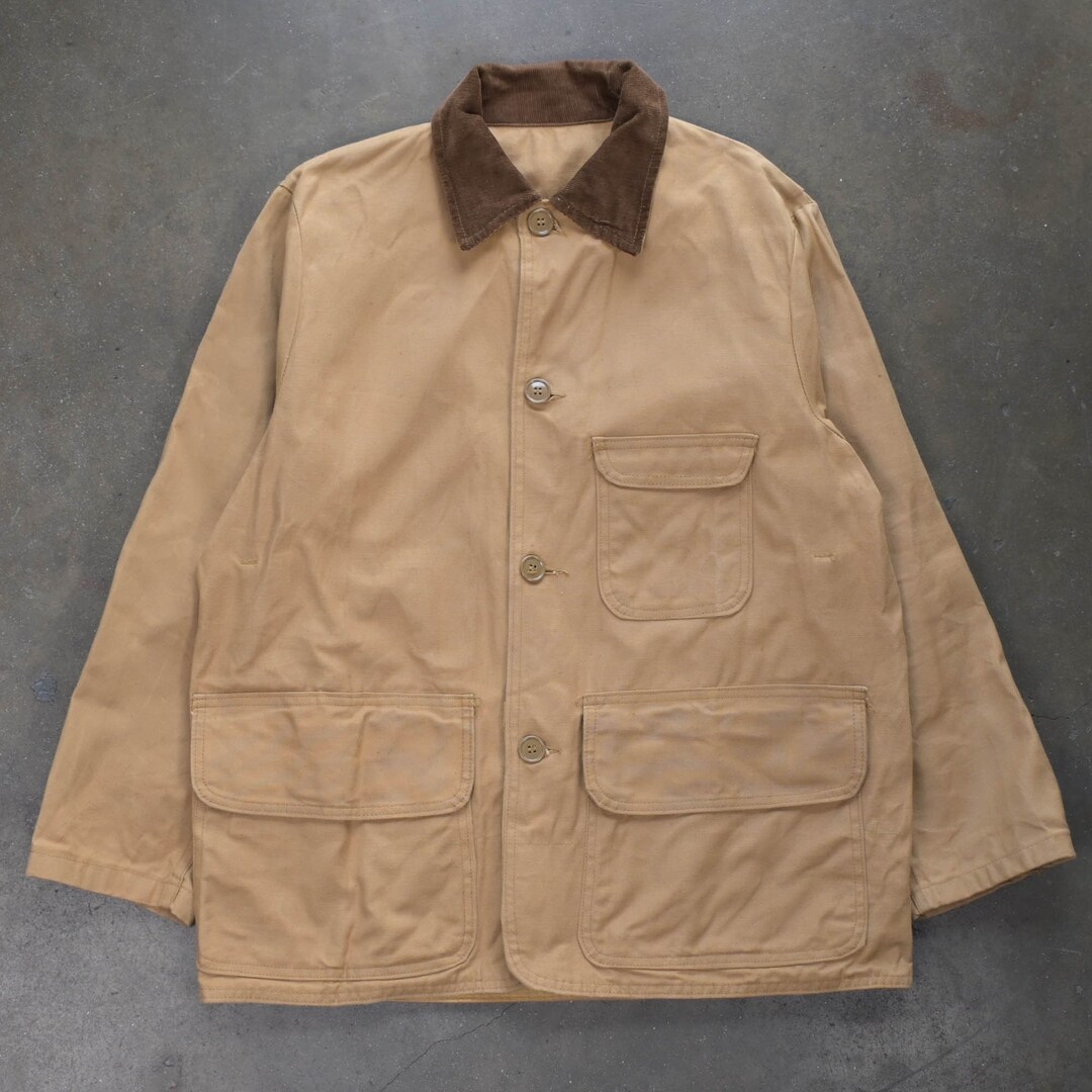 SEARS Beige Duck Hunting Jacket 60s M - Etsy