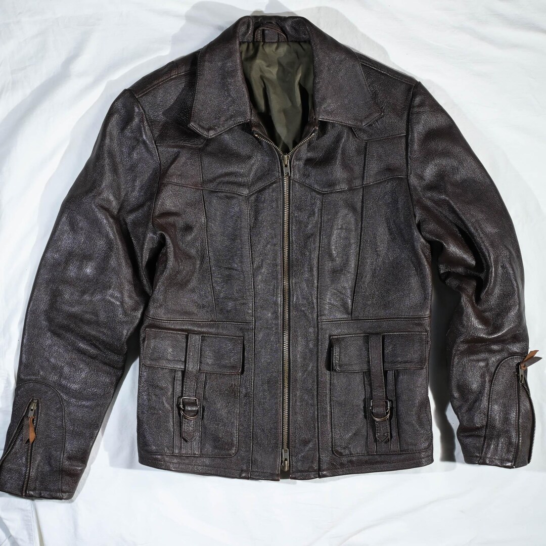 Five Star Leather east West Musical Instruments Company Jacket M - Etsy