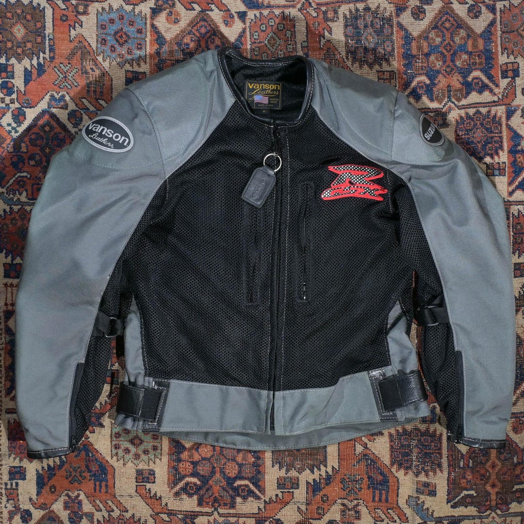 Vanson Leathers X SUZUKI GSX-R Motorcycle Jacket M - Etsy