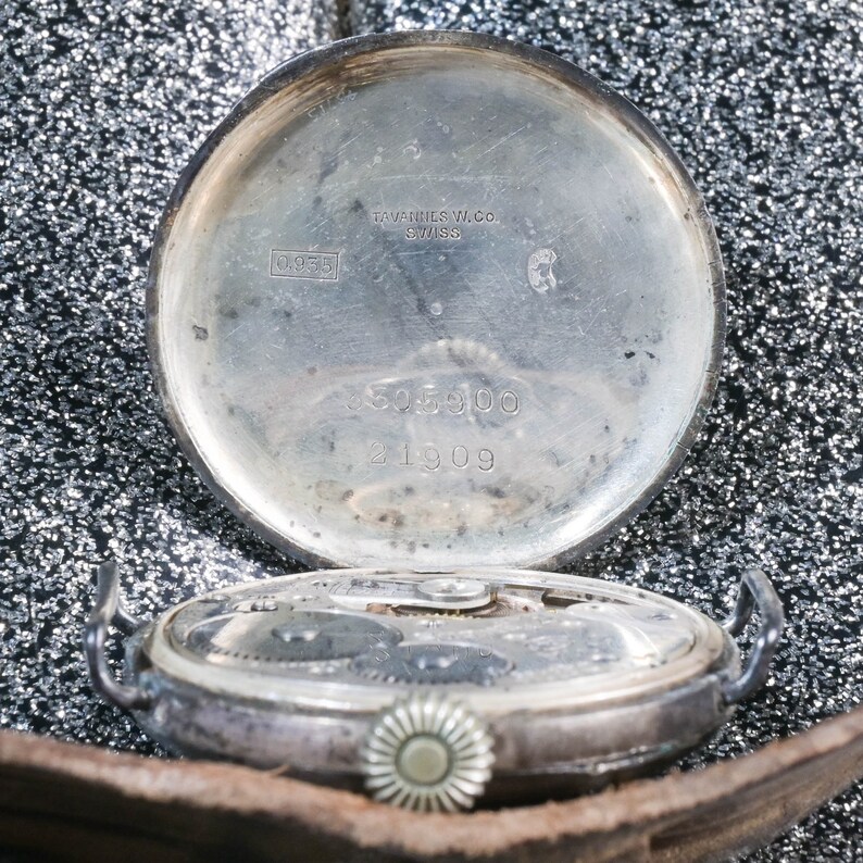 Tavannes CYMA WWI Trench Watch W/ Original Cuff Strap & Shrapnel Guard ...