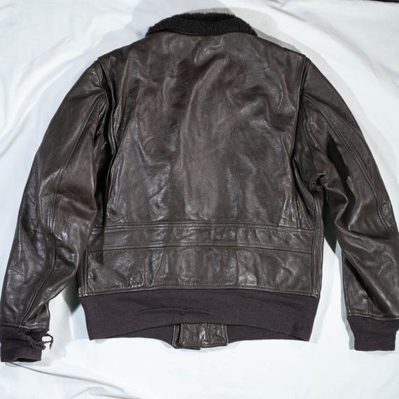 US Navy G-1 Leather Bomber Jacket - 44 - Gem