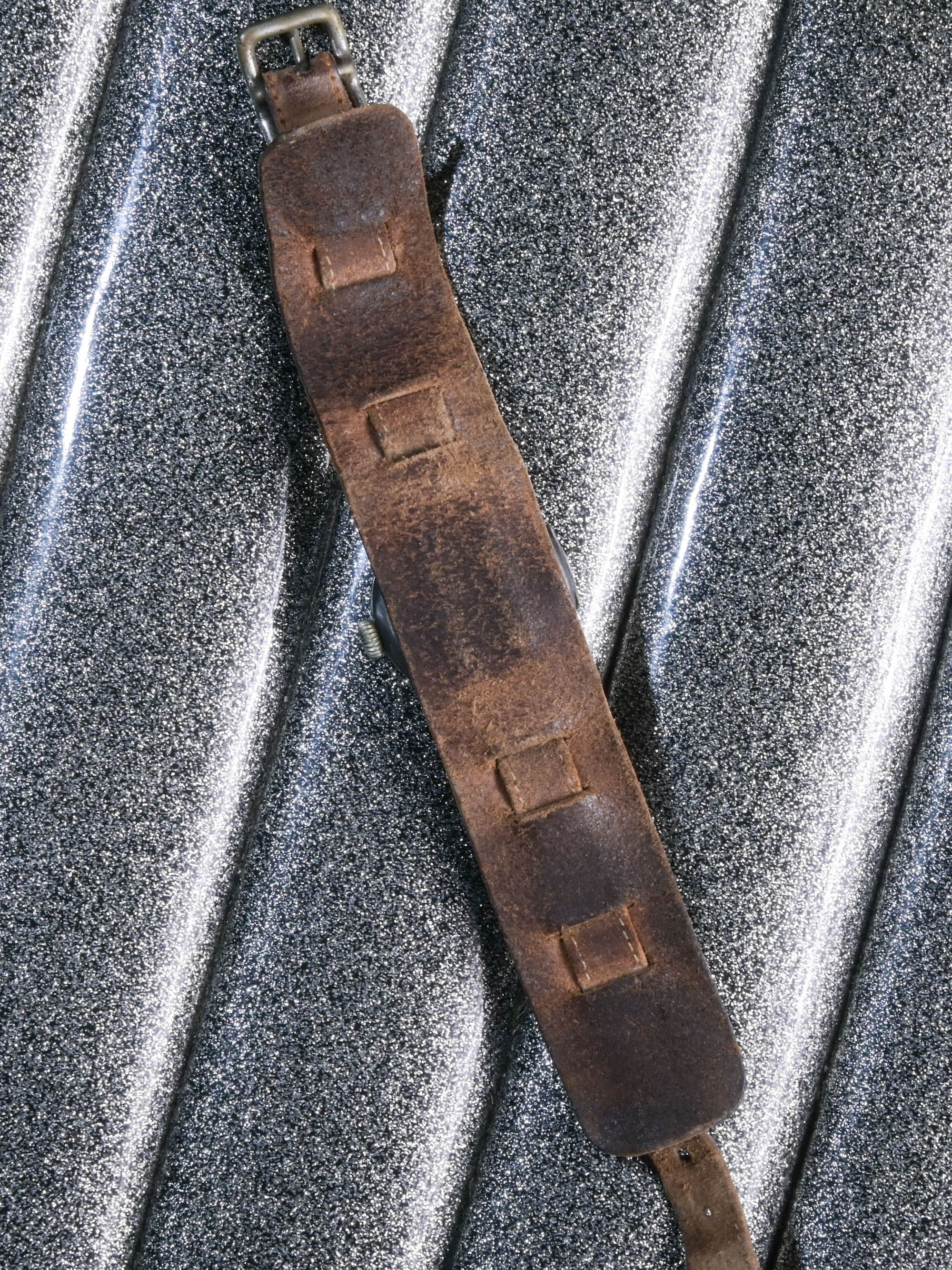 Tavannes CYMA WWI Trench Watch W/ Original Cuff Strap & Shrapnel Guard ...