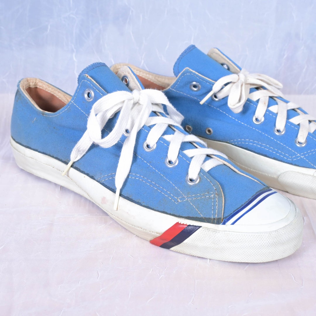 70s Pro Keds Blue Canvas Sneakers 11 fits 11.5 - Etsy