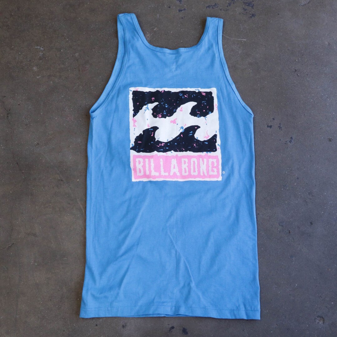 Billabong Wave Logo 80s Surf Tank S - Etsy