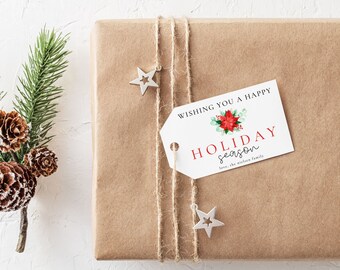 Personalized Printable Christmas Gift Tags Template Editable - Etsy
