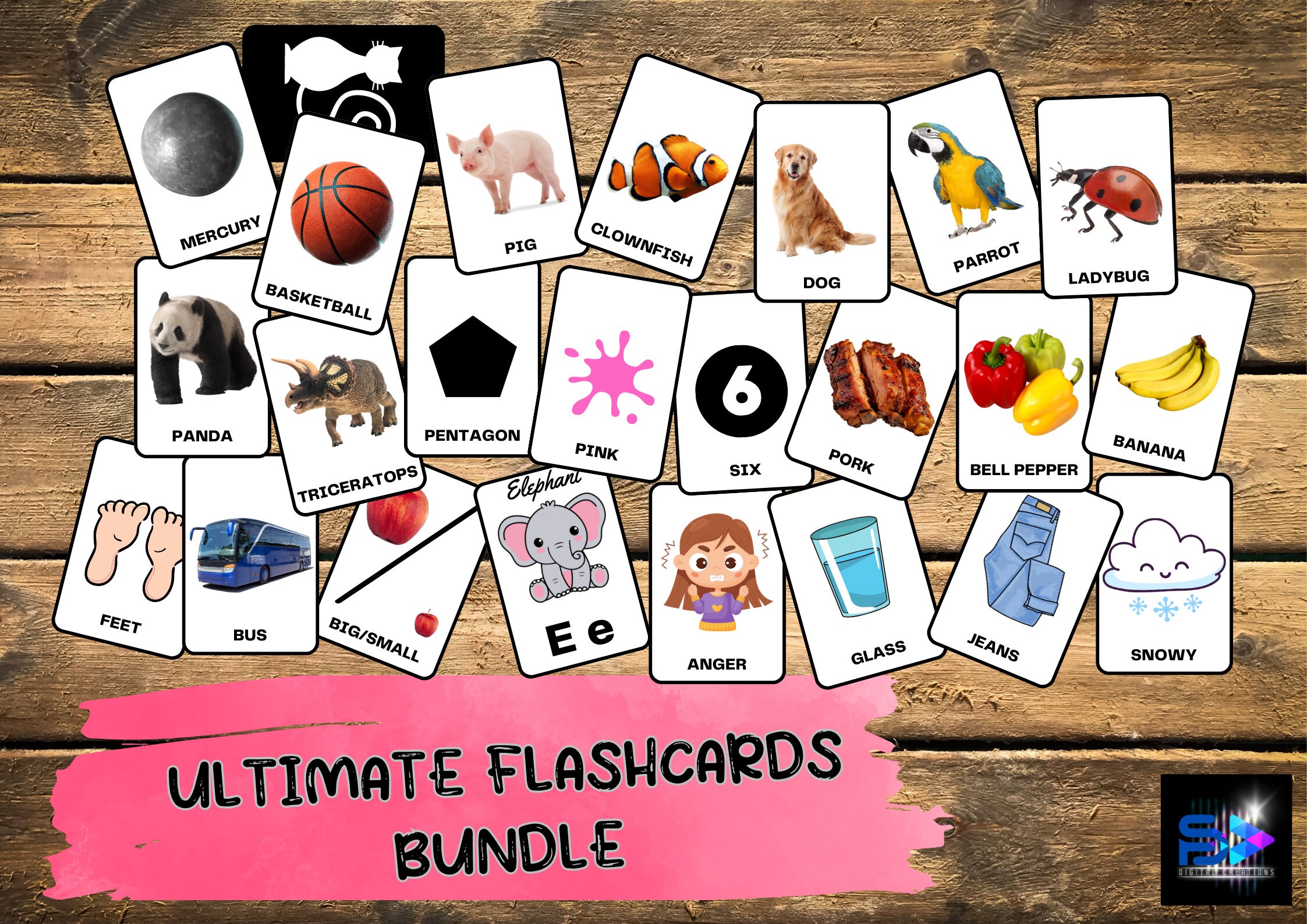 Ultimate Flashcards Bundle | Solar System, Sports, Animals, Shapes ...