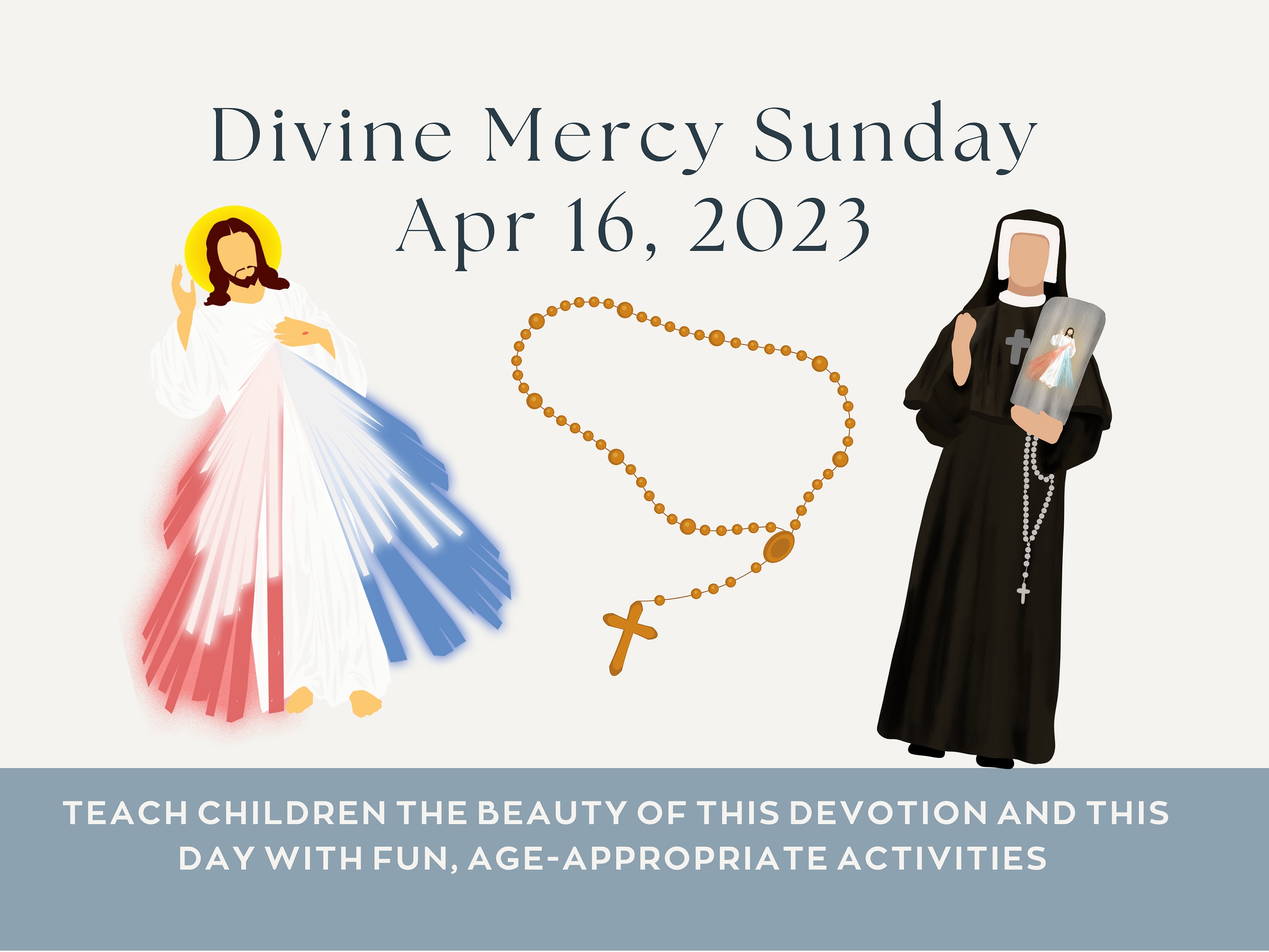 Divine Mercy Activity Pack DIGITAL DOWNLOAD st. Faustina Coloring Pages ...