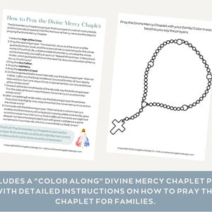 Divine Mercy Activity Pack DIGITAL DOWNLOAD (st. Faustina Coloring ...