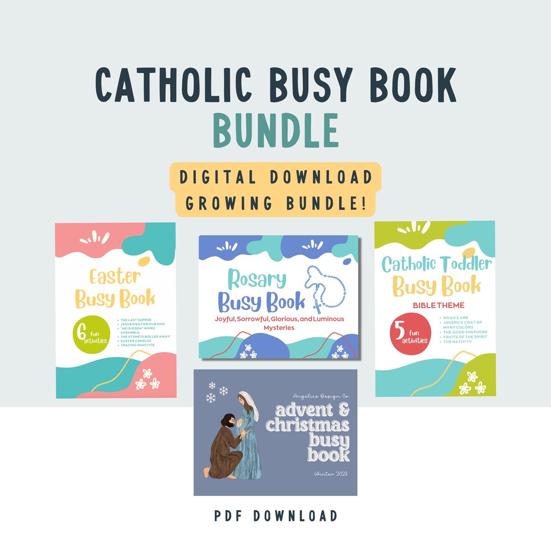 Catholic Busy Book Growing Bundle | Printable Faith-based Activities ...