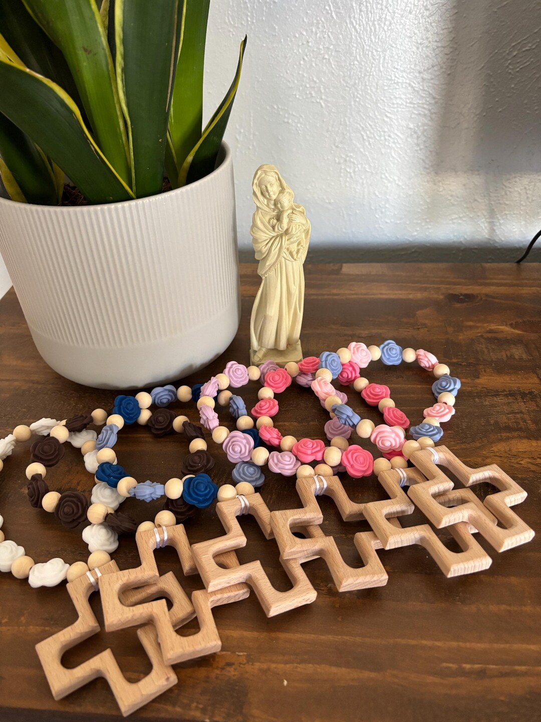 Little Flower Silicone Decade Rosary for Babies, Toddlers, and Kids I ...