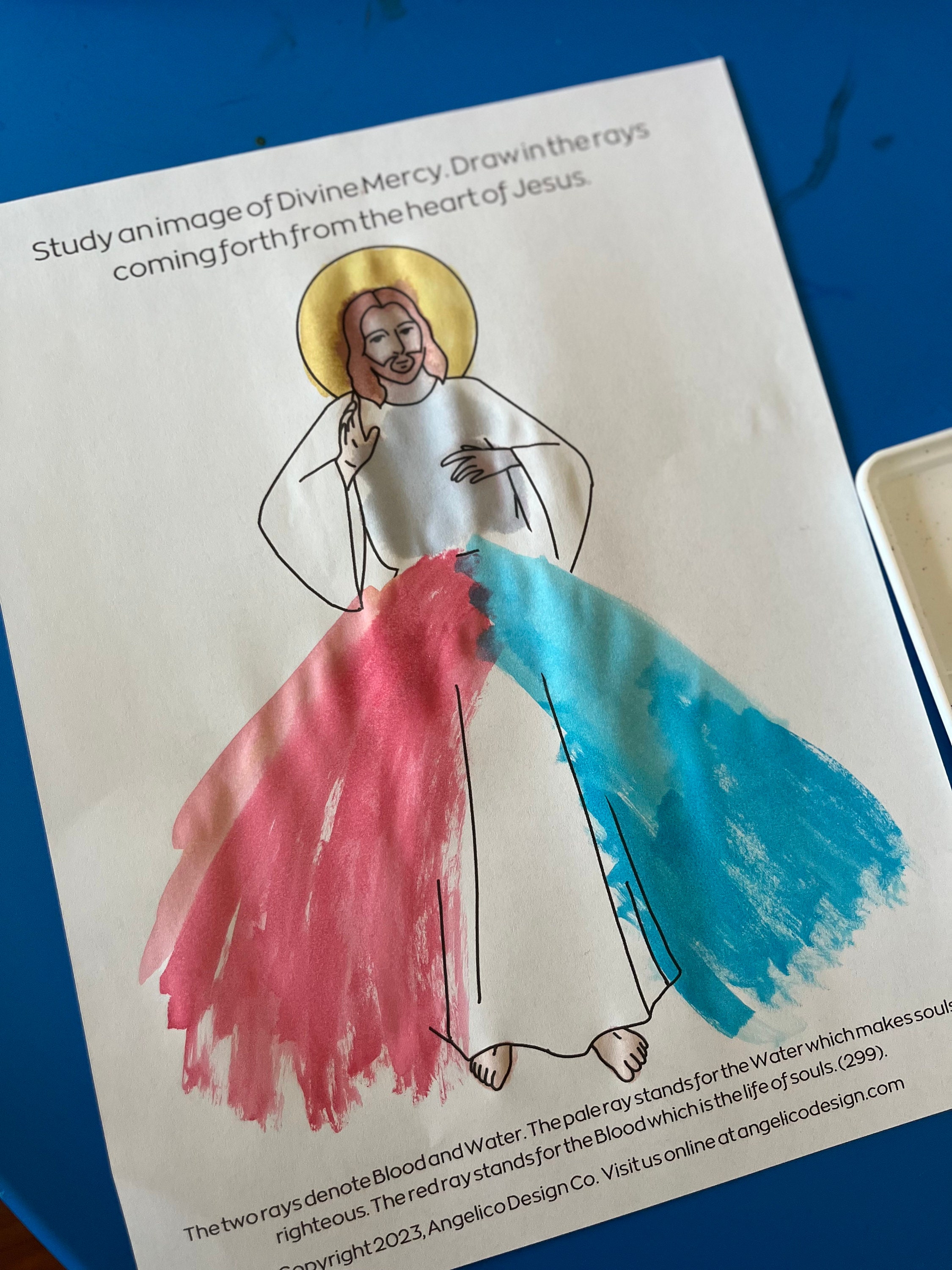 Divine Mercy Activity Pack DIGITAL DOWNLOAD st. Faustina Coloring Pages ...