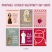 Catholic Printable Valentines for Kids - Saint Quote Valentines Bible ...