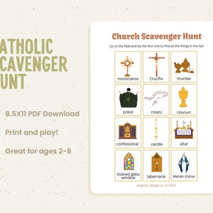 Catholic Church Scavenger Hunt Catholic Scavenger Hunt Download ...
