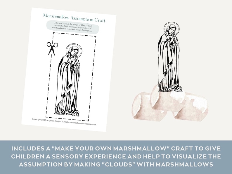 Assumption of Mary Activity Pack, Catholic Kids Activity Assumption ...