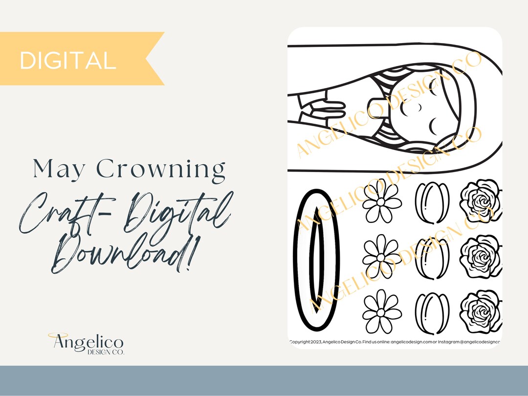 DIGITAL DOWNLOAD May Crowning Catholic Craft Catholic Craft for ...