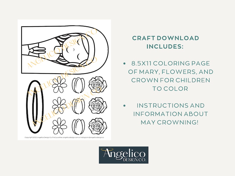 DIGITAL DOWNLOAD May Crowning Catholic Craft Catholic Craft for ...