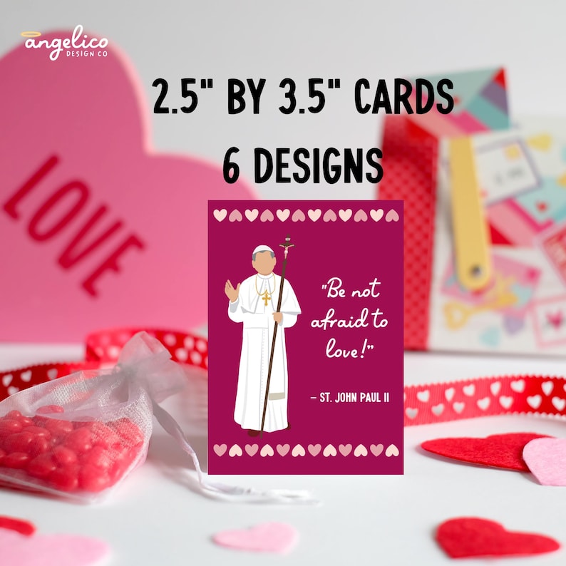 Catholic Printable Valentines for Kids - Saint Quote Valentines Bible ...