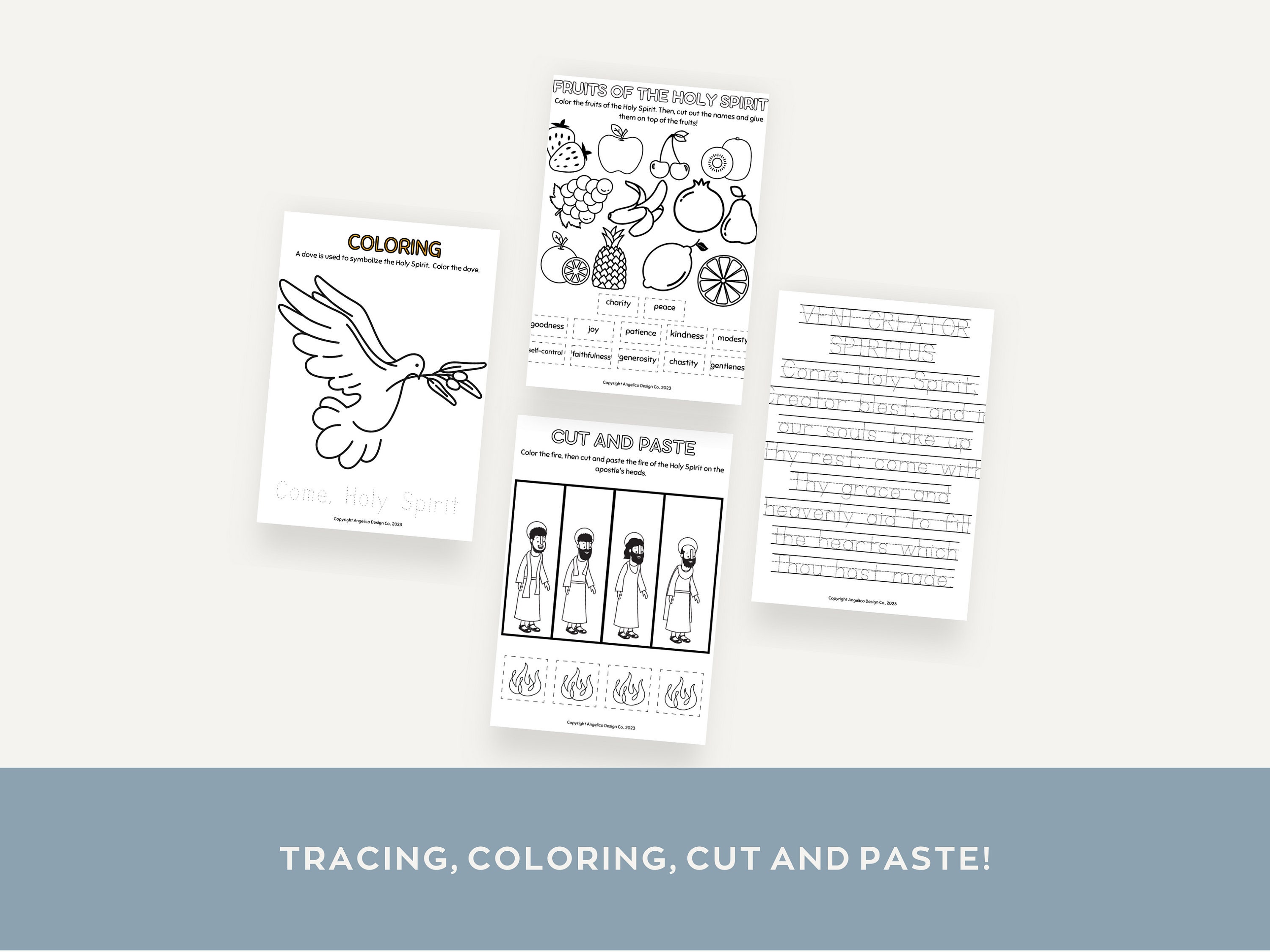 Pentecost Activity Pack for Children - Learn About the Holy Spirit ...