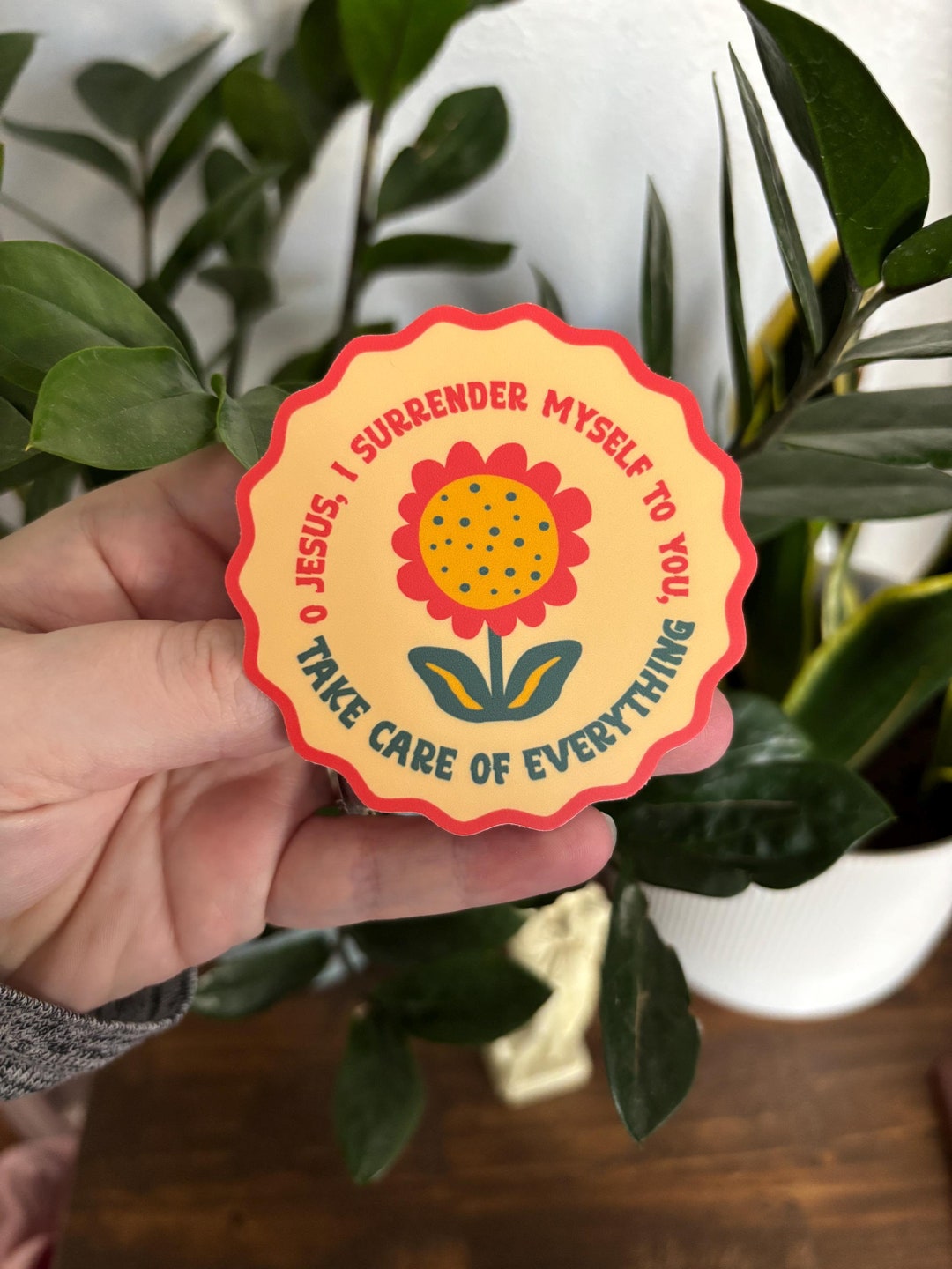 O Jesus, I Surrender Myself to You Sticker | Surrender Novena Vinyl ...