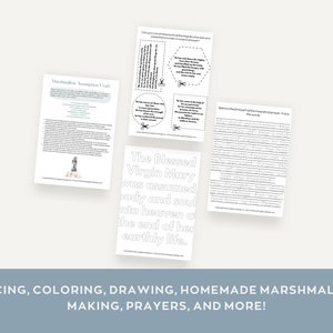 Assumption of Mary Activity Pack, Catholic Kids Activity Assumption ...