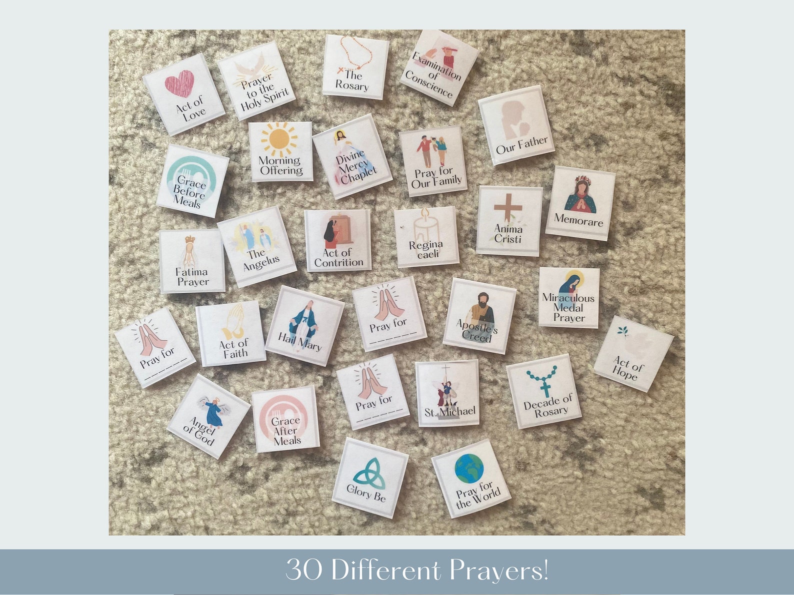 Kids Daily Prayers Chart Catholic Kids Prayer Printable Daily Prayer ...