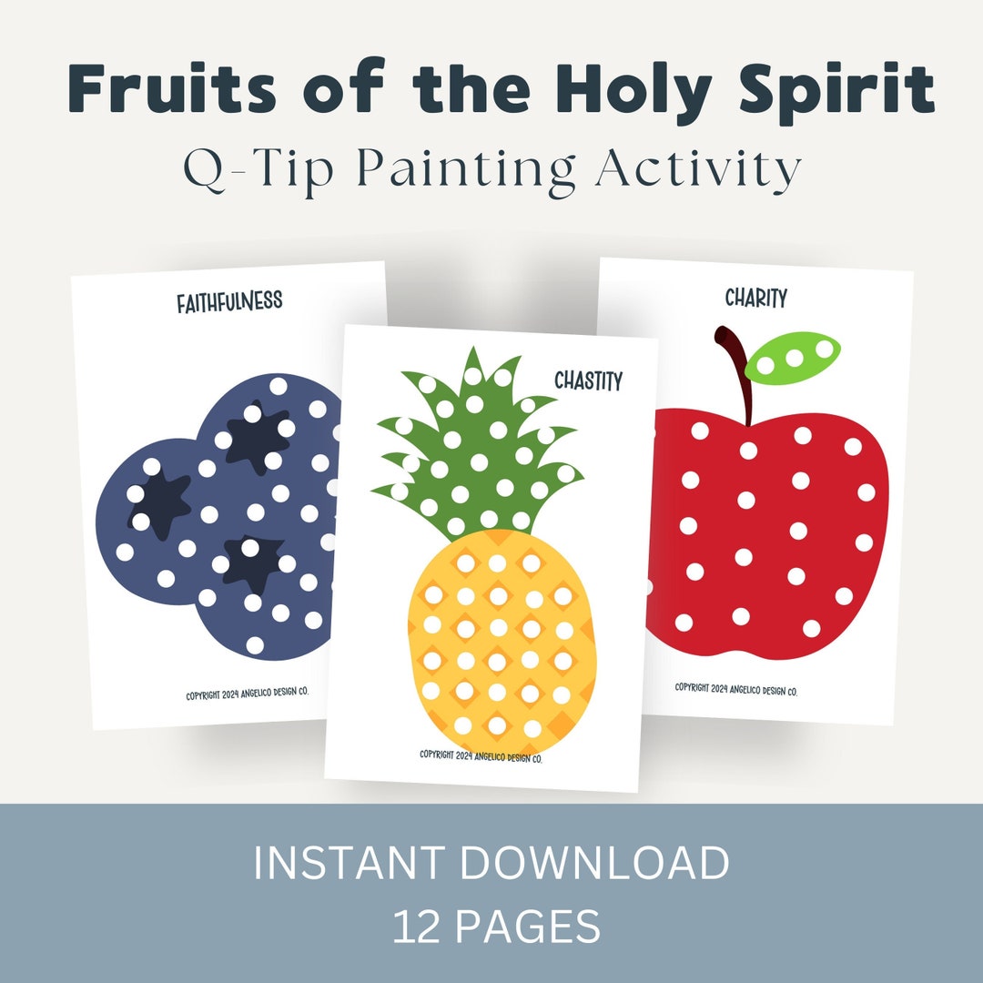 Catholic Fruits of the Spirit Painting Craft Fruits of the Holy Spirit ...