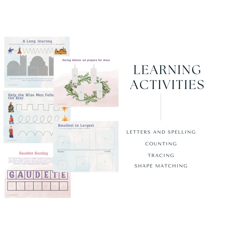 Catholic Kids Activity Advent Busy Book Christmas Busy Book Catholic ...