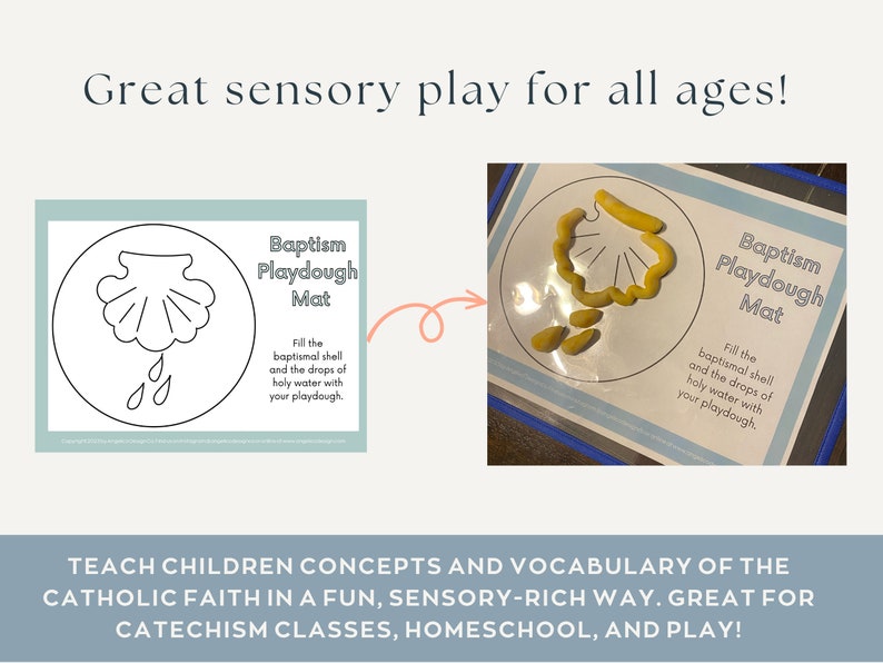 Catholic Sacraments Playdough Mat Set Digital Download - Etsy