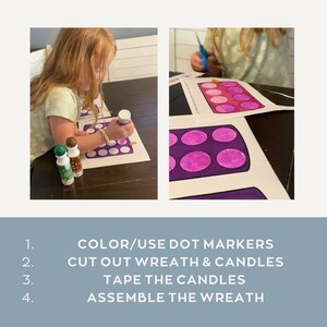 Advent Dot Marker Activity, Advent Wreath Craft, Catholic Advent Craft ...