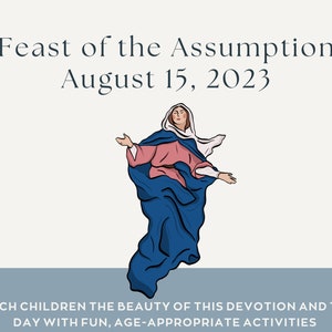 Assumption of Mary Activity Pack, Catholic Kids Activity Assumption ...
