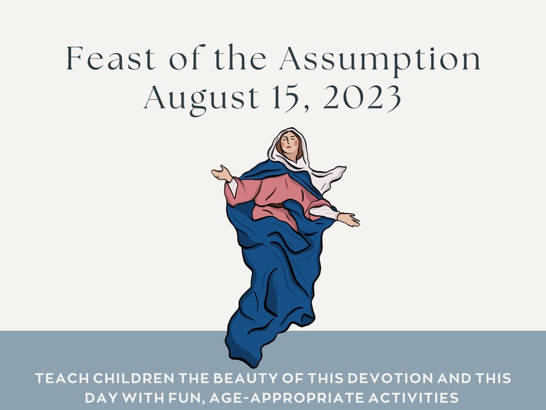 Assumption of Mary Activity Pack, Catholic Kids Activity Assumption ...