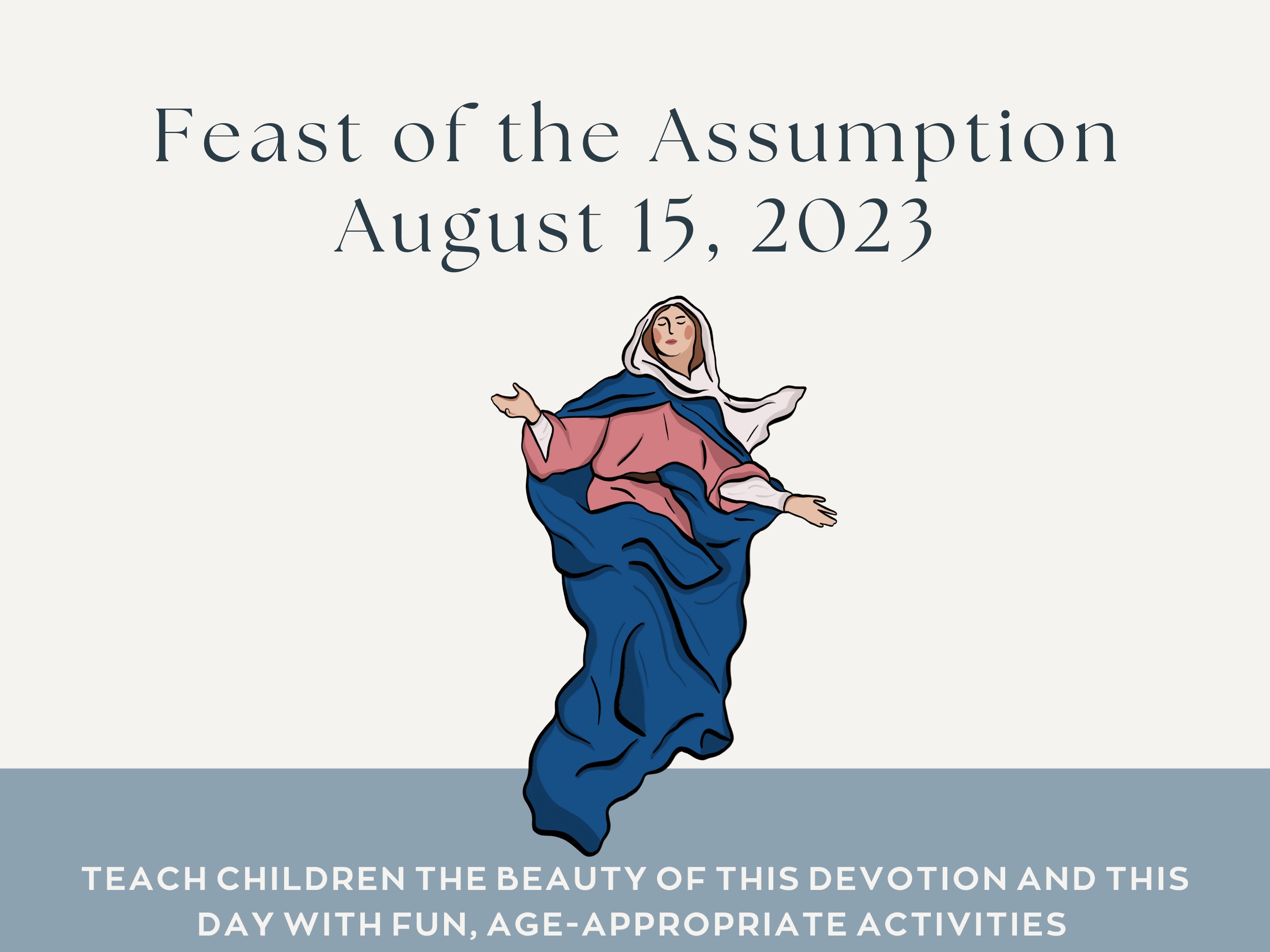 Assumption of Mary Activity Pack, Catholic Kids Activity Assumption ...